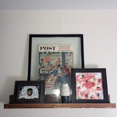 Wide, 28, 30, 32, or 34 Inches, Floating Ledge Shelf, Picture Ledge ...