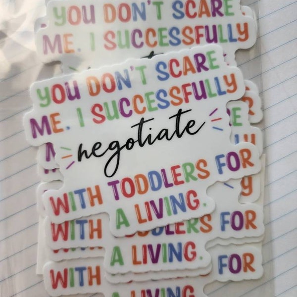 Nanny Ultimate Sticker Pack / Waterproof Sticker for Car, Negotiate ...