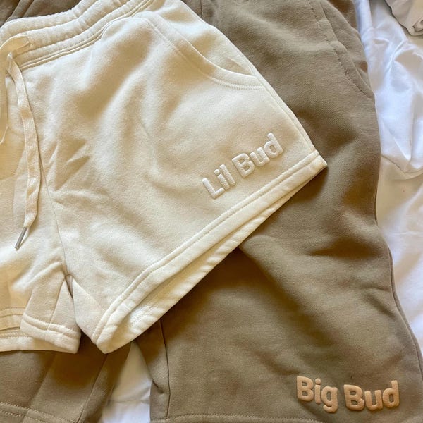 Custom Couple Matching Shorts With Last Name. Embossed PUFF Print ...