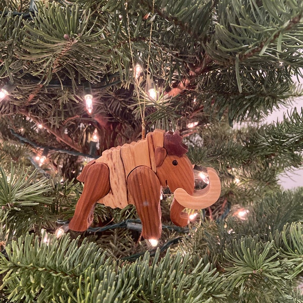 MAMMOTH CHRISTMAS ORNAMENT Carving. New Design. A Miniature Work of Art ...
