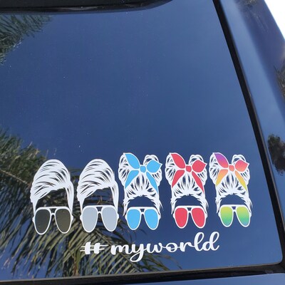 Family Life Decal, Momlife, Dadlife, Kidlife, Messybun, Car Decal - Etsy