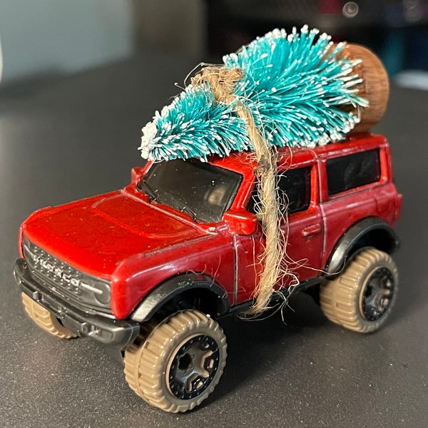 RARE 2021 Ford Bronco 2 Door Carrying Christmas Tree Ornament Gift for ...