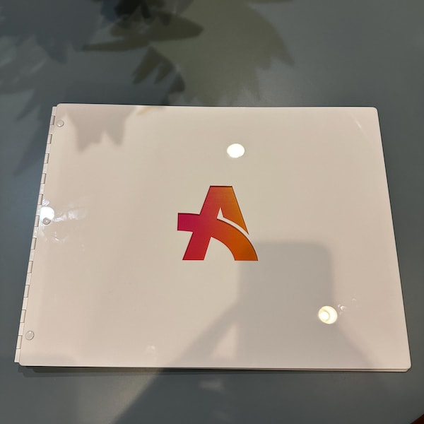 Pure White Frosted Clear 11x17 Portfolio Book Case 11X17 Landscape ...