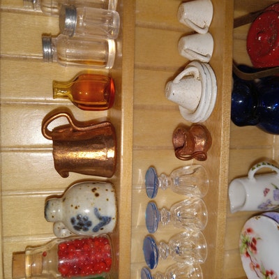 Miniature Copper Cookware, 100% Authentic Copper, 1:12 Scale, Dollhouse ...