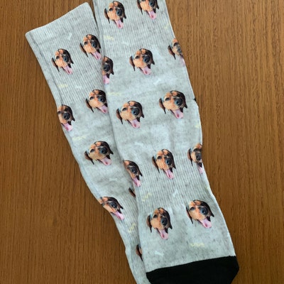 Custom Pet Socks with Name Custom Photo Socks, Custom Socks ...