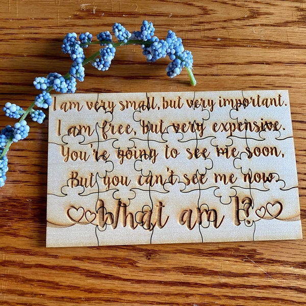 What Am I? Baby Reveal Riddle Puzzle - Basswood Jigsaw Puzzle Fun Put ...