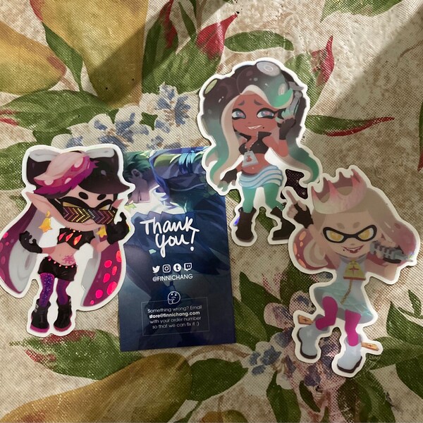 Splatoon Idols Holographic Vinyl Sticker - Etsy
