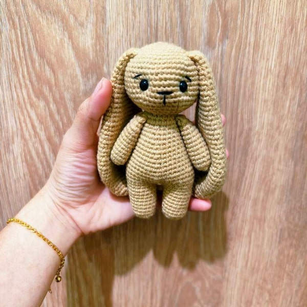 Crochet Pattern Bunny, Amigurumi Easter Plush Bunny Tutorial, Crochet ...