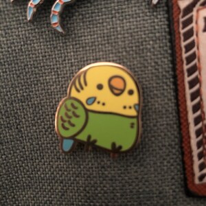 Pudgy Budgie Enamel Pin - Etsy
