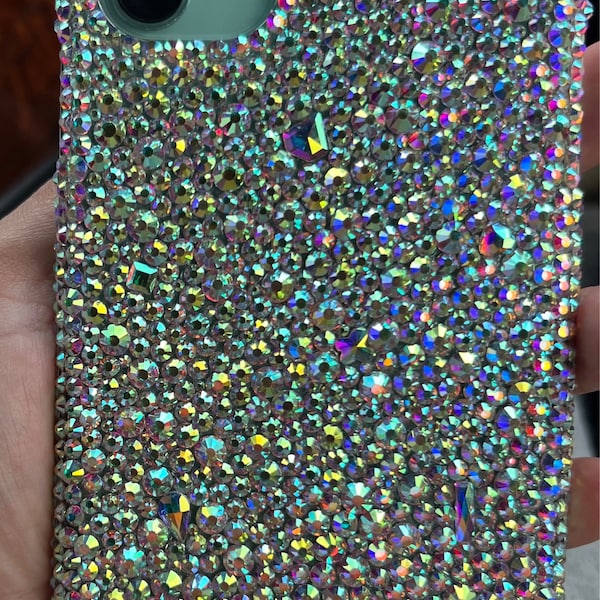 Glitter Phone Cases Nice Back Phone Cover With Rhinestone Diamond Bling ...