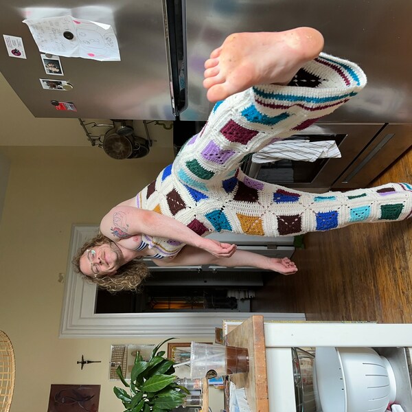 Crochet Chaps Orange Yellow Tons of Side Fringe L - Etsy