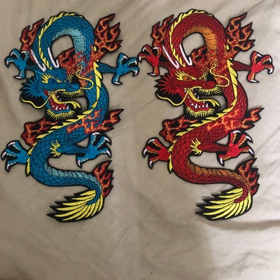 Big Embroidered Dragon Patch Dragon Patches Iron on Patch - Etsy Australia