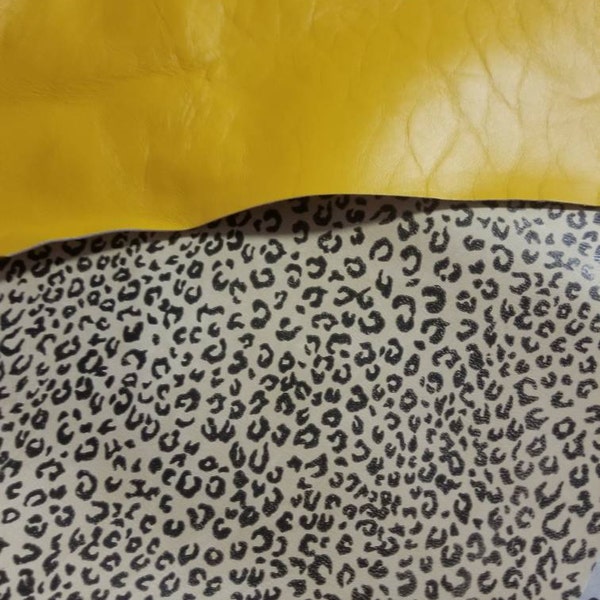 Small Spots CHEETAH Leather Sheets Genuine Jaguar Print // 5.5 6.5 Sqft ...
