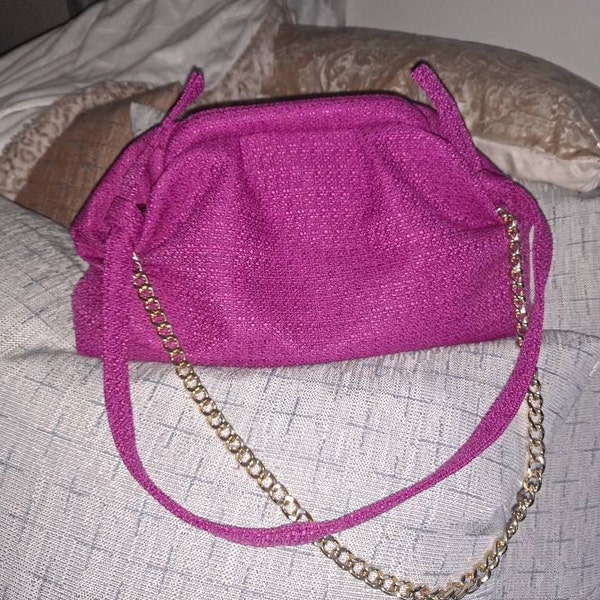 Scrunchie Satin Small Evening Bag |+25 Colors |wedding Purse Bag ...