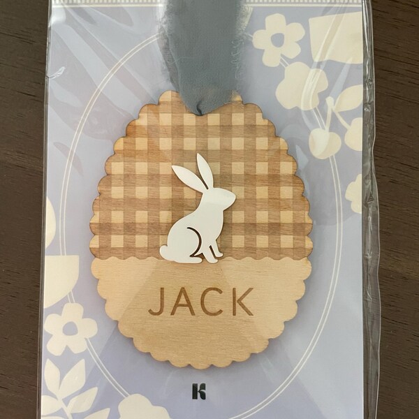 Personalized Easter Basket Tag | Bunny Gift Tags | Kids Easter Basket ...