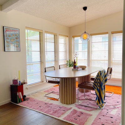 Red Round Pouf Handmade Footstool Round Red Pouf Ottoman Pouf - Etsy