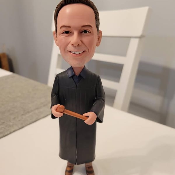 Custom Judge Bobblehead, Personalized Judge Bobbleheads Male, Custom ...