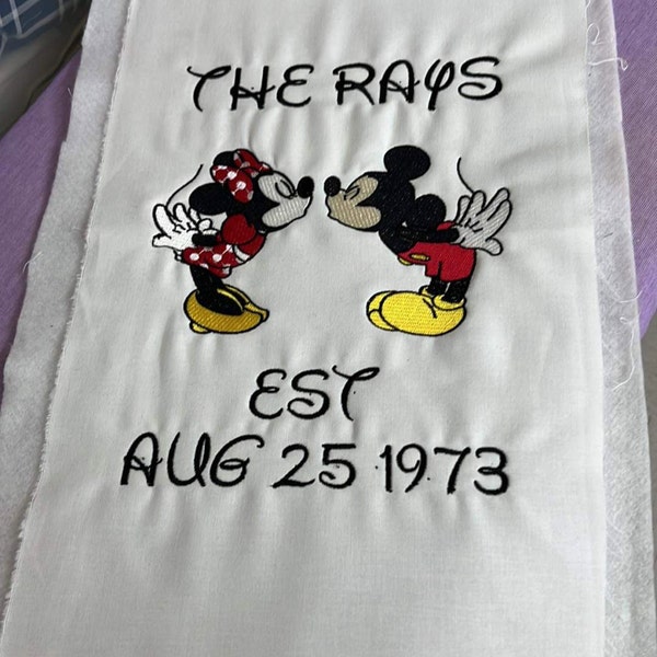 Mickey Mouse Embroidery Designs/6 Designs & 3 Size/ Mickey Mouse Girl ...