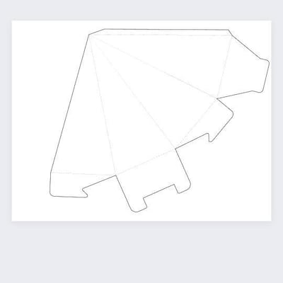 Pyramid Gift Box Template, Favor Box Template, Candy Box Template, SVG ...