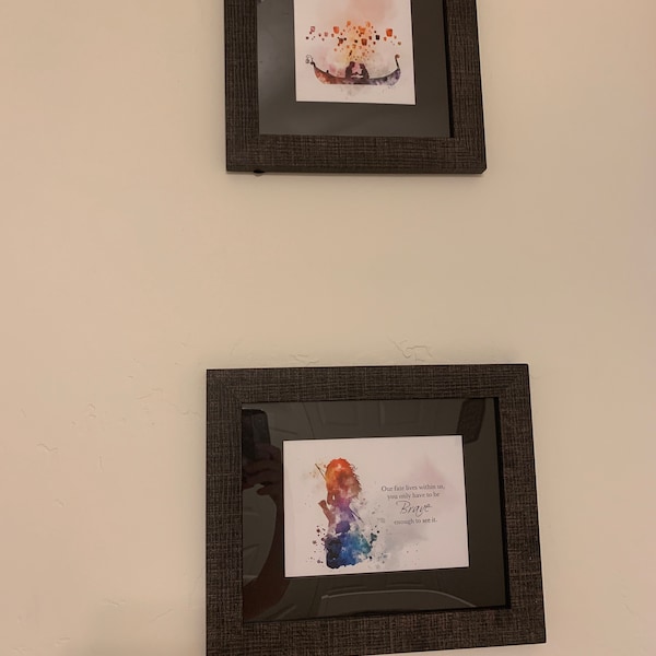 Tangled Lantern Scene Quote ART PRINT at Last I See the Light, Rapunzel ...