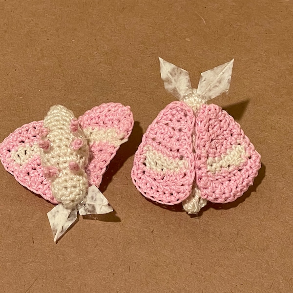 Rosy Maple Moth Crochet Pattern - Etsy