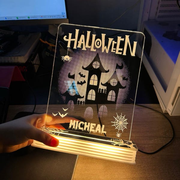 Personalized Photo Led Night Lamp, Photo From 3D Led Lamp, Acrylic ...