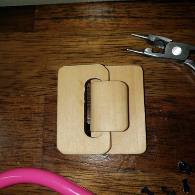 Wood Buckle Clasp, Large Natural Wood Hook Clasp, Five Strand Clasp - Etsy