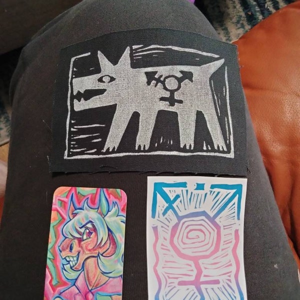 Trans Dog Patch Sew or Glue On - Etsy