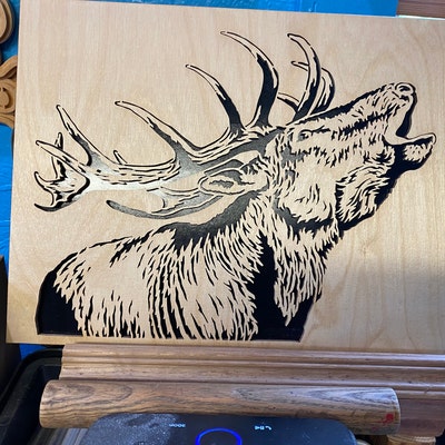 118-elk Scroll Saw Pattern pdf, Jpg, Dxf, Svg, Eps - Etsy