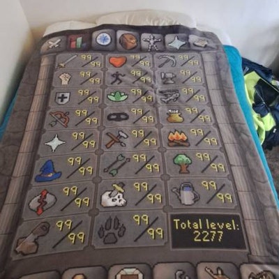 Level up Your Space: Max Stats Runescape Rugs in Various - Etsy