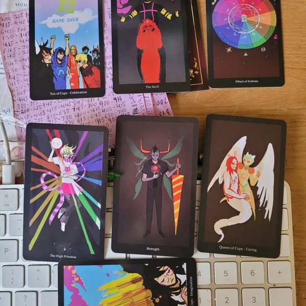Undertale Tarot Deck 78 Cards Full Set - Unofficial Fanmade ...