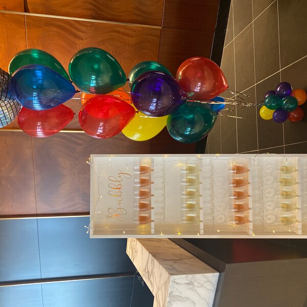 Shot Wall With Stand - Holds up to 48 Shot Glasses - Shot Holder - Shot ...