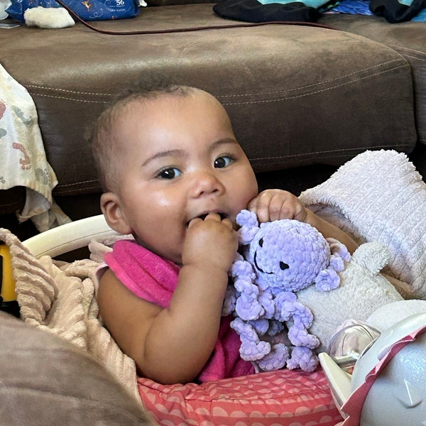 Crochet Octopus Jellyfish, NICU Preemie Plushie for Newborn, Stuffed ...