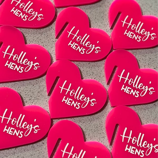 Glass Marker Name Tags, DIY, Bachelorette, Wedding, Glass Charm, Party ...