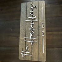 Cottage Sign, Personalized Custom Wood Sign, 3D Sign, Cottage Gift ...