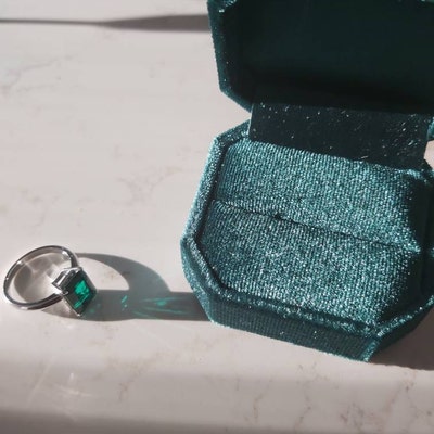 Solitaire Ringsolid 14K Gold Brilliant 8x11mm Lab Created - Etsy