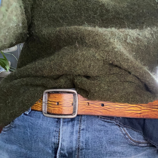 Men's Leather Belt, Yellow Belt, Mens Accessories, Custom Leather Belt ...