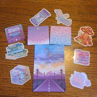 Vaporwave Cute Aesthetic Sticky Note - Etsy