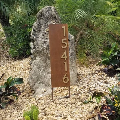 Oak Knoll Yard Sign 4h Numbers Vertical Sign on - Etsy UK