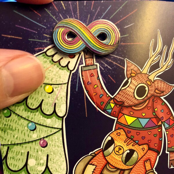 Infinitely Pansexual Pin — Subtle Pan Pride Accessory LGBT Infinity ...