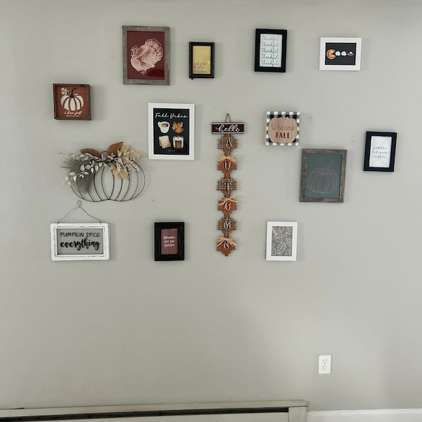 Thanksgiving Gallery Wall Set | Set of 25+ Art Prints | Fall Decoration ...