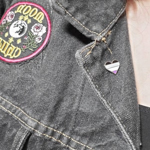 Tiny Asexual Pride Pin Ace Lapel Pin Asexual Flag Pin Heart - Etsy