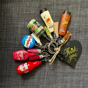 Mini FOOD Keychains - Etsy