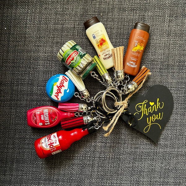 Mini FOOD Keychains! - Etsy