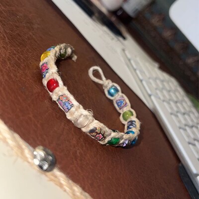 Hemp Bracelet, Hemp Jewelry, Hippie Bracelet, Boho Bracelet, Summer Jewelry, Handmade Jewelry ...