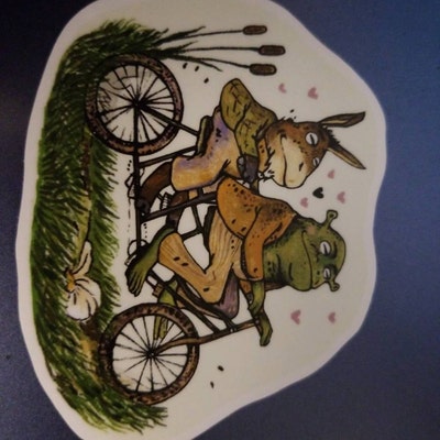 Shrek and Donkey X Frog and Toad Sticker - Etsy