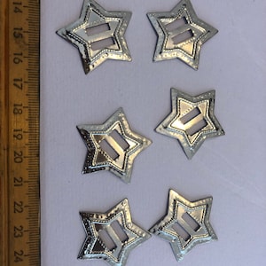 Vintage Silver Star Conchos 6 Pieces or 20 Pieces - Etsy