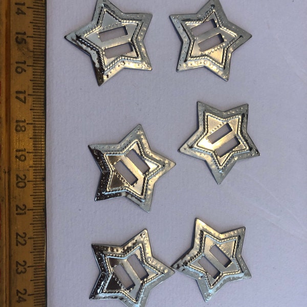 Vintage Silver Star Conchos (6 Pieces or 20 Pieces) - Etsy