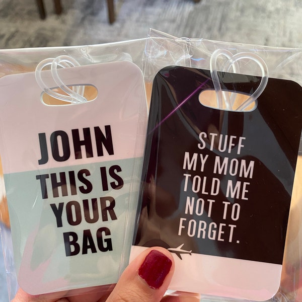 Personal Initials Luggage Bag Tags, Personalized Travel Accessories ...