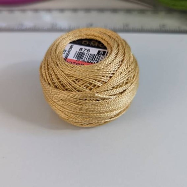 Part 1- Size 8 DMC Perle Cotton Ball- 1 (one) Unit Ball (C0LORS From 01 ...